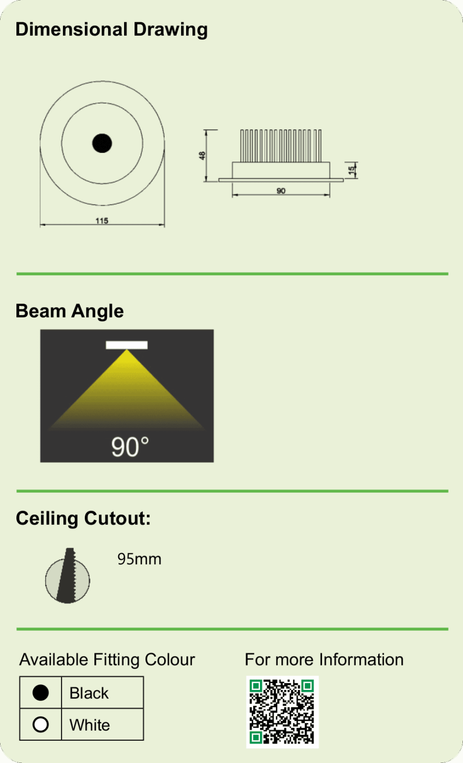 EX100D - Recessed LED Down Light - Eco Solve LED Lighting
