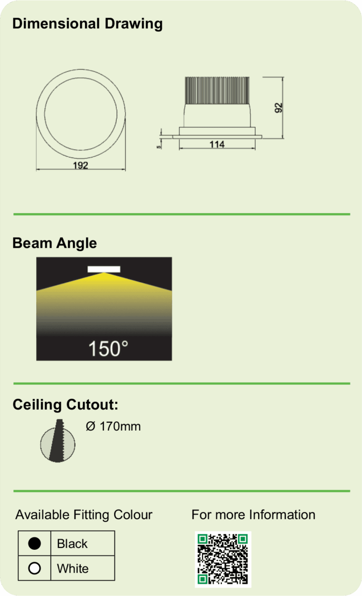 ES150D - Recessed LED Down Light - Eco Solve LED Lighting