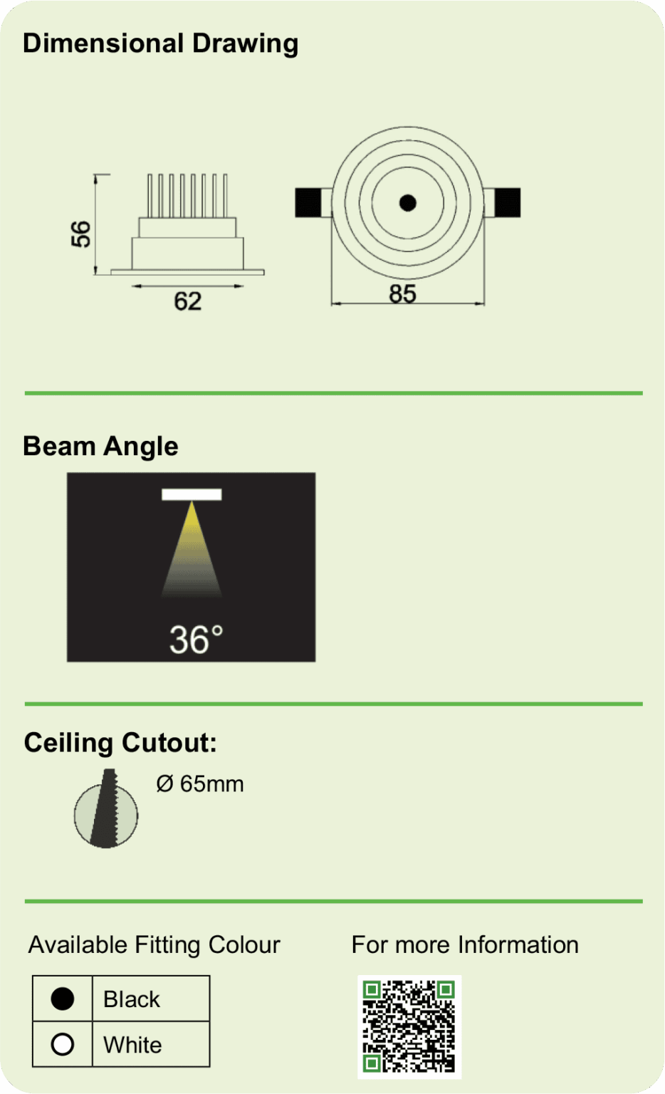 EX 13 - Recessed LED Task Light - Eco Solve LED Lighting